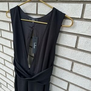 Lulus | Pants & Jumpsuits | Nwt Lulus Make Memories Black Plunge ...